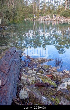 Disappearing Tarn on the slopes of Mt Wellington Stock Photo - Alamy