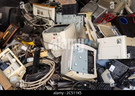 recycling old tv tubes Stock Photo - Alamy
