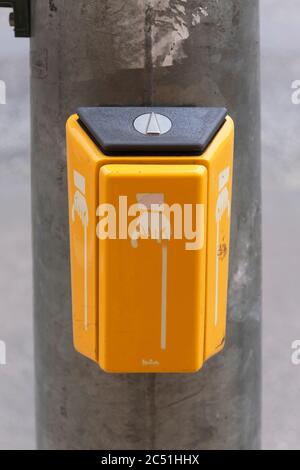 Traffic lights Pedestrian light request green Stock Photo - Alamy