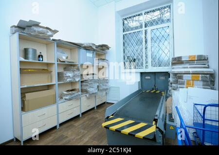 Post Office Parcel Sorting Room Victorian period Stock Photo - Alamy