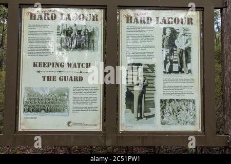 Marrinup POW Camp Information signs Stock Photo - Alamy