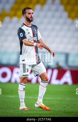 Miralem Pjanic during the Italian Serie A football match between A.S ...