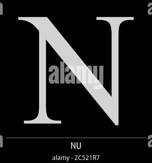 Nu greek letter icon Stock Vector Image & Art - Alamy