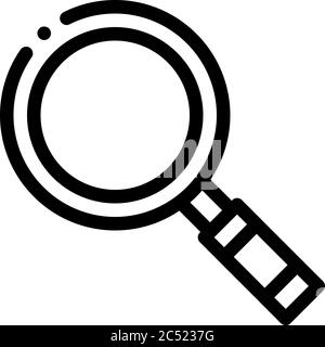 webshop research icon vector outline illustration Stock Vector Image ...
