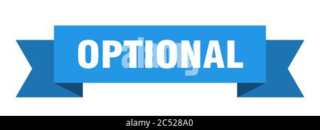 optional ribbon. optional isolated paper banner. sign Stock Vector ...