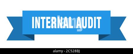 internal audit banner template. ribbon label sticker. sign Stock Vector ...