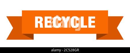 recycle ribbon. recycle isolated band sign. recycle banner Stock Vector ...