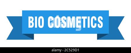 bio cosmetics ribbon. bio cosmetics isolated paper banner. sign Stock ...