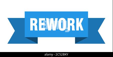 rework ribbon. rework isolated band sign. rework banner Stock Vector ...