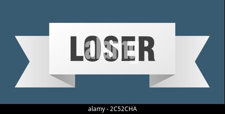 loser ribbon. loser isolated band sign. loser banner Stock Vector Image ...