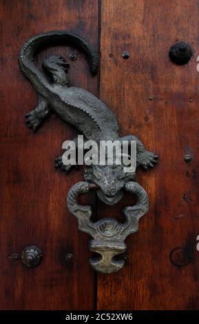 Antique Lizard door knocker Santa Marta, Colombia Stock Photo - Alamy