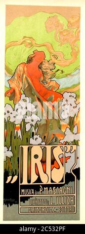 The poster for the opera 'Iris' by Pietro Mascagni, designed by Adolf ...