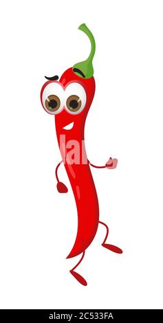 Chilli pepper flat icon. Vegetable vector illustration Stock Vector ...