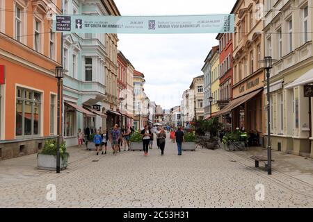 August 06 2019 - Meiningen, Thüringen, Germany: Historic Old Town ...
