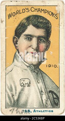 Ira Thomas, Philadelphia Athletics, baseball card portrait Stock Photo ...