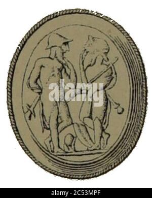 Intaille ulysse tiresias 07681 Stock Photo - Alamy