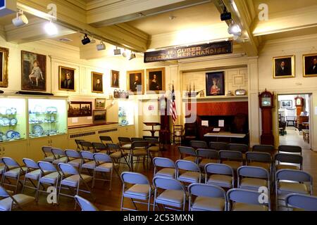 Interior view - Dedham Historical Society - Dedham Massachusetts Stock ...