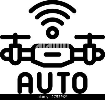 drone auto return home icon Vector Glyph Illustration Stock Vector ...
