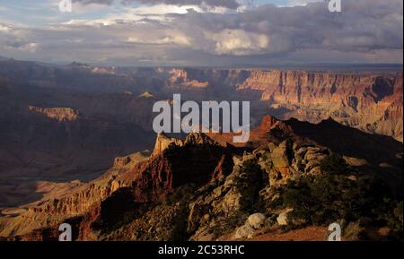 Lipan Point in storm Stock Photo - Alamy