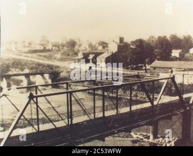 Iron Bridge, Flushing MI 1 Stock Photo - Alamy