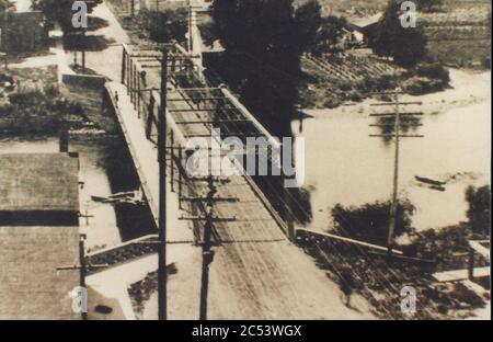 Iron Bridge, Flushing MI 3 Stock Photo - Alamy