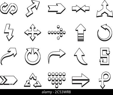 triangle arrows icon over white background, silhouette style, vector ...