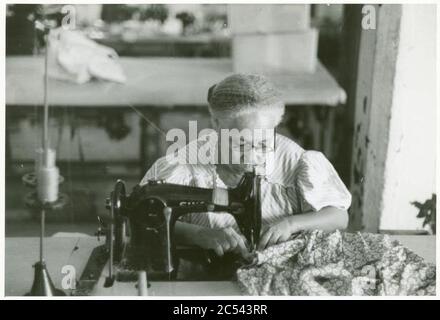 In the Everglades needlework factory, San Juan, Puerto Rico Stock Photo ...