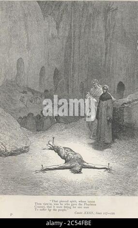 Inferno Canto 23 verses 117 120 Stock Photo - Alamy