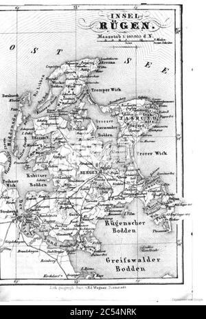 Map of Rügen Stock Photo - Alamy