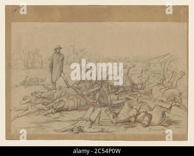 Inside Confederate fortifications after the battle at Resaca, Georgia ...