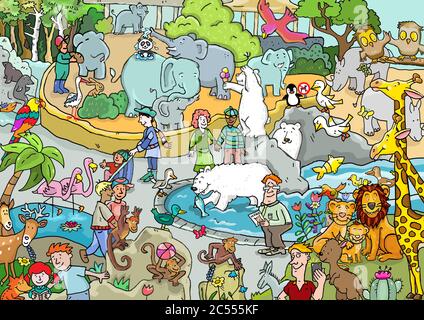 Hidden object, zoo Stock Photo - Alamy