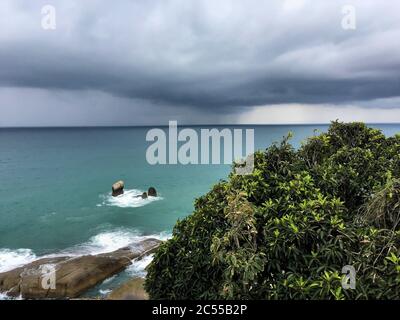 View ober tha bay of Lamai Beach in Koh Samui Thailand Stock Photo - Alamy