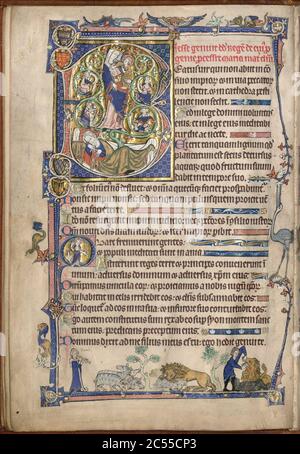 Isabella Psalter - BSB CodGall16 f7v Stock Photo - Alamy