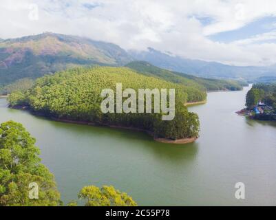 Beautiful Mountain View of Mattupetty Dam, Munnar, Kerala, India.One of ...