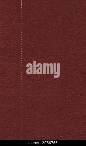 red leather texture with seam Stock Photo - Alamy