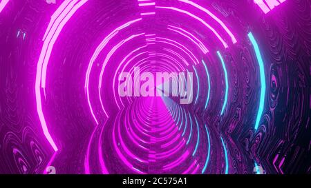 Illustration of abstract lights creating an imaginary portal Stock ...