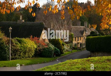 Cotswold cottages, Broad Campden, Gloucestershire, Cotswolds, England ...