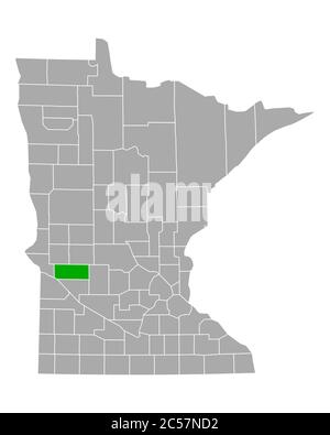 Map of Swift in Minnesota Stock Photo - Alamy