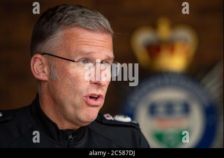 Chief Constable Simon Cole at Leicester Police Headquarters after the ...