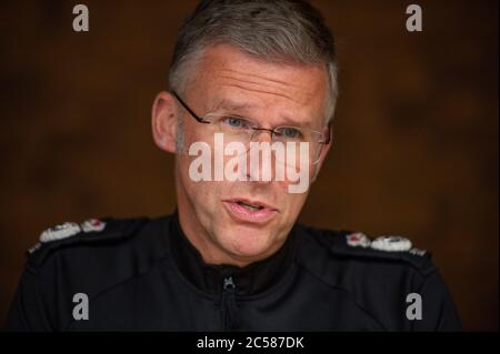 Chief Constable Simon Cole at Leicester Police Headquarters after the ...