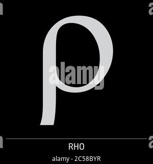 Rho greek letter icon Stock Vector Image & Art - Alamy