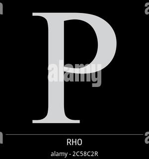 Rho greek letter icon Stock Vector Image & Art - Alamy