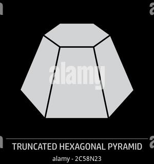 Truncated Hexagonal Pyramid Stock Vector Image & Art - Alamy