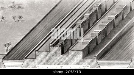 ancient world, Babylon, Tower of Babel, copper engraving, circa 17th ...