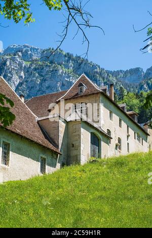 monastery of the Grande Chartreuse at the foot of the Grand Som ...