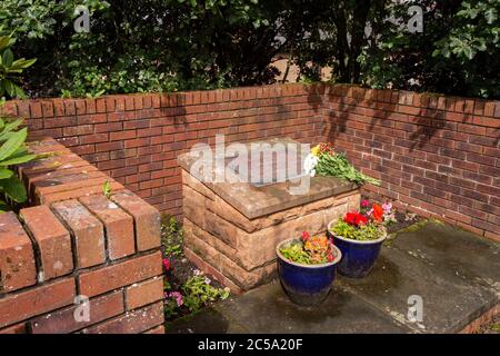 Monument in Rosebank Crescent to Pan Am Flight 103 which fell after a ...