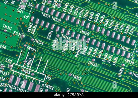 Board of modern computer. Computer repair. Modern computer technology ...