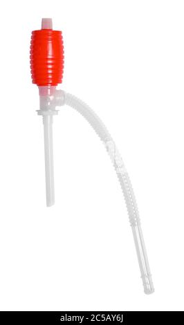 Emergency Hand Water Pump Isolated on White Stock Photo - Alamy