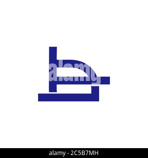 letter bt symbol simple geometric line logo vector Stock Vector Image ...