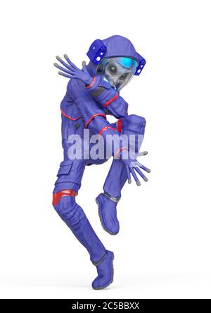 alien astronaut on street dance style, 3d illustration Stock Photo - Alamy